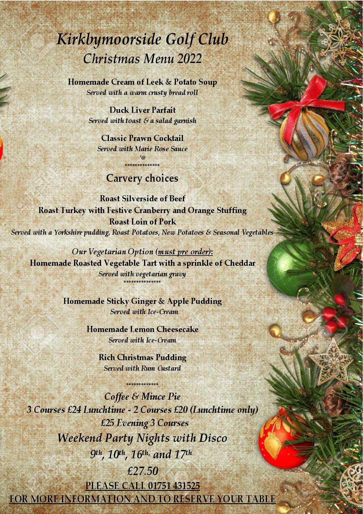 Catering & Functions - Kirkbymoorside Golf Course