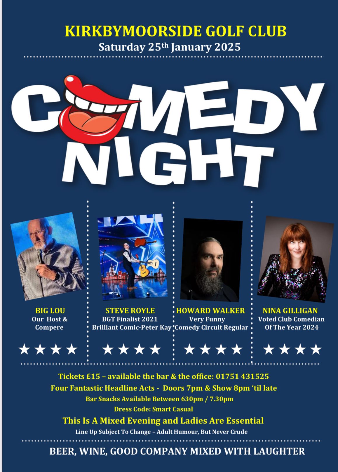 Live Music at Kirkbymoorside Golf Club - Kirkbymoorside Golf Course